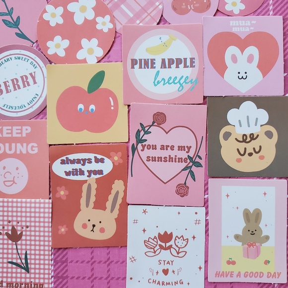 Oh My Lady | Office | 4 Red Cute Stickers | Poshmark